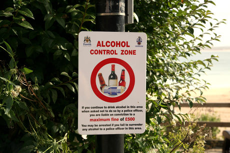 Anti Drinking Sign St Ives Cornwall Editorial Stock Photo - Stock Image ...