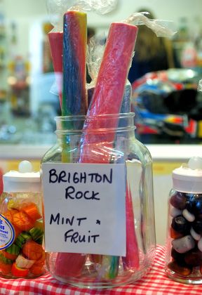 Brighton Rock Sweet Shop Window North Editorial Stock Photo - Stock ...