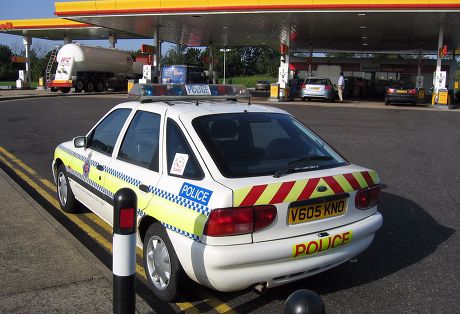 Unmanned Police Car Which Has Been Editorial Stock Photo - Stock Image ...