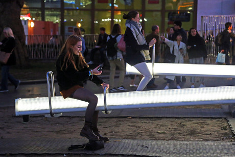 People Playing On Impulse Art Installation Editorial Stock Photo ...