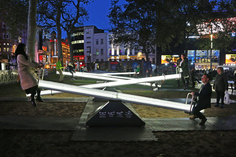 People Playing On Impulse Art Installation Editorial Stock Photo ...