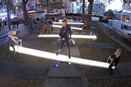 People Playing On Impulse Art Installation Editorial Stock Photo ...