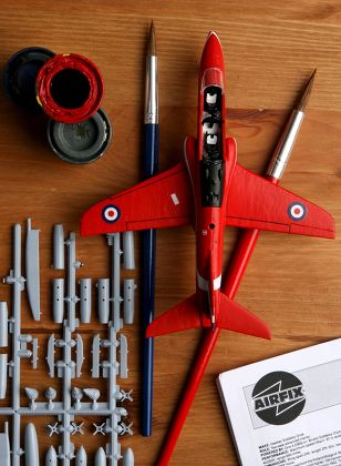 Airfix Model Aircraft Hawk Jet Editorial Stock Photo - Stock Image ...