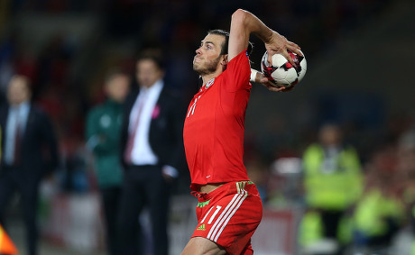Gareth Bale Wales Throws Ball Editorial Stock Photo - Stock Image ...