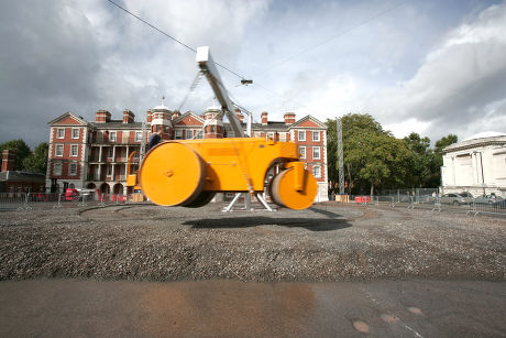 Flying Steamroller 1996 Huge Sculpture Which Editorial Stock Photo ...