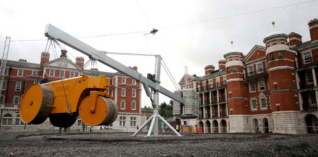 Flying Steamroller 1996 Huge Sculpture Which Editorial Stock Photo ...