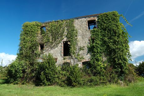 Large Run Down Ruin Building Covered Editorial Stock Photo - Stock ...