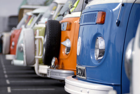 Vw Camper Vans On Display Brighton Editorial Stock Photo - Stock Image ...
