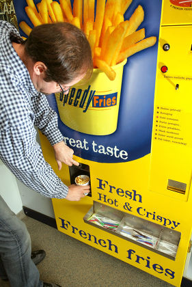Vending Machine Which Delivers French Fries Editorial Stock Photo ...