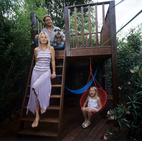 Lisa Maxwell and Partner, Paul Jessup at Home, London, Britain - 23 Oct ...
