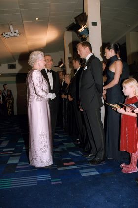 Queen Elizabeth Ii Meeting Daniel Craig Editorial Stock Photo - Stock ...