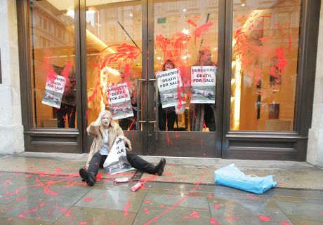 Peta Bloody Burberry Anti Fur Campaign Editorial Stock Photo - Stock ...