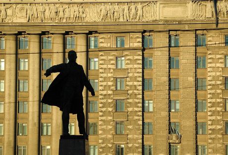 16 Metre Tall Statue Vladimir Lenin Editorial Stock Photo - Stock Image ...