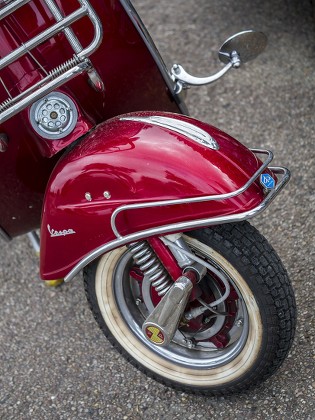 Vespa Scooter Detail Vespa Were First Editorial Stock Photo - Stock ...