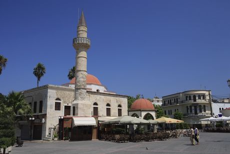 Eleftherias Square Mosque Minaret Kos Town Editorial Stock Photo ...