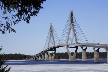 Replot Bridge Winter Replot Finland Editorial Stock Photo - Stock Image ...