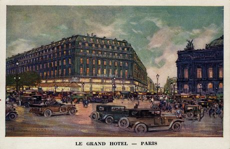 Le Grand Hotel Paris Editorial Stock Photo - Stock Image | Shutterstock