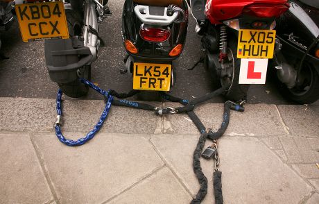 Motorcycle Scooter Bay Lacking Ground Anchor Editorial Stock Photo ...