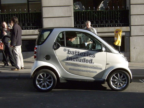 Daimler Chrysler Smart Ev Electric Car Editorial Stock Photo - Stock ...