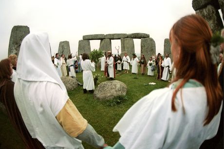 Druid Stonehenge Summer Solstice Editorial Stock Photo - Stock Image ...