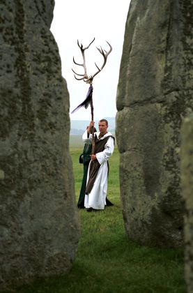 Druid Stonehenge Summer Solstice Editorial Stock Photo - Stock Image ...