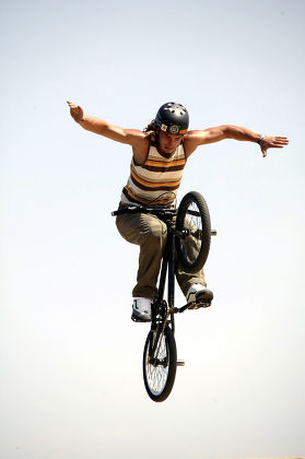 Bmx Mike Aitkin Performing Onefooted Tabletop Editorial Stock Photo ...