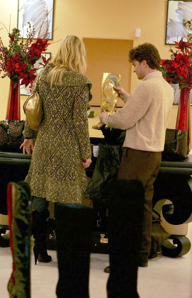 __COUNT__ Kiera Chaplin buying shoes at the Walter Steiger store ...