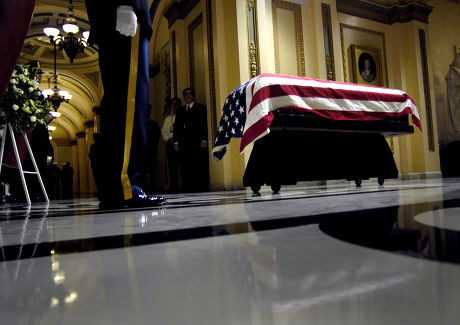 Casket Containing Body Former President Gerald Editorial Stock Photo ...