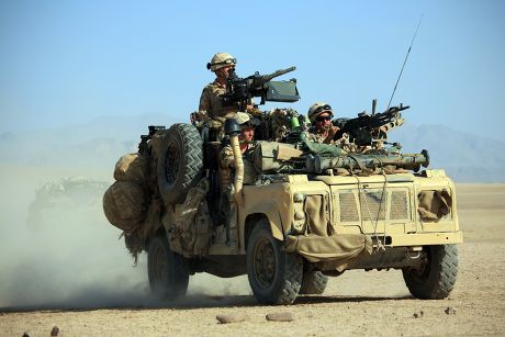 Royal Marines Patrol Desert Heavily Armed Editorial Stock Photo - Stock ...
