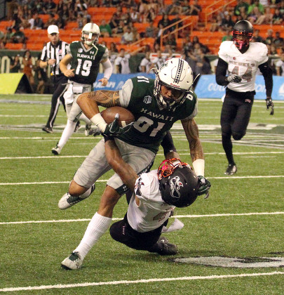 Hawaii Rainbow Warriors Wide Receiver Kalakaua Editorial Stock Photo ...