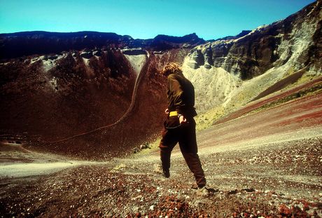 Scree Running On Mount Tarawera New Editorial Stock Photo - Stock Image ...