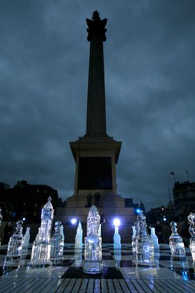 Chess Board Ice Chess Pieces Game Editorial Stock Photo - Stock Image ...
