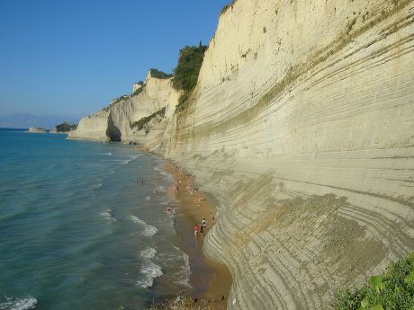 Sunset Beach Peroulades Corfu Greece Editorial Stock Photo - Stock ...