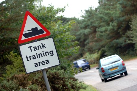 Military Training Area Sign Bovington Dorset Editorial Stock Photo ...