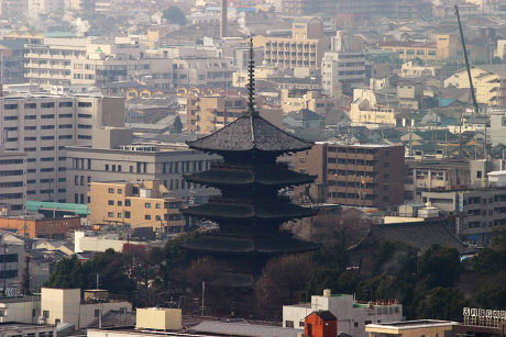 Toji Temple Pagoda Seen Observation Deck Editorial Stock Photo - Stock ...