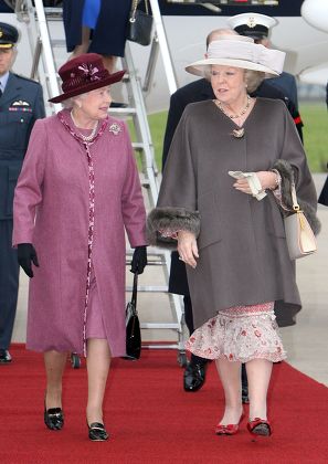 Queen Elizabeth Ii Queen Beatrix Rotterdam Editorial Stock Photo ...