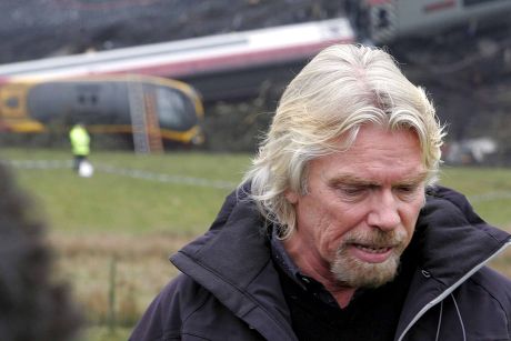 Richard Branson Scene Virgin Train Crash Editorial Stock Photo - Stock ...