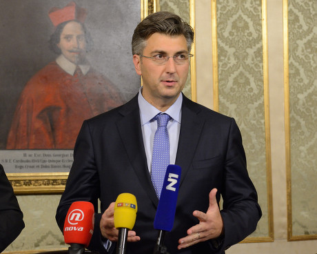 Croatian New Prime Minister Andrej Plenkovic Editorial Stock Photo ...