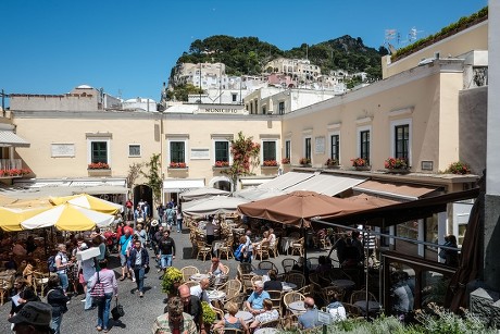 Town Capri Central Square Editorial Stock Photo - Stock Image ...