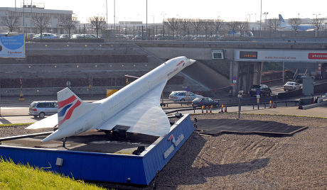 Model British Airways Concorde Entrance Heathrow Editorial Stock Photo ...