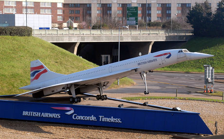 Model British Airways Concorde Entrance Heathrow Editorial Stock Photo ...