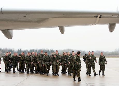 First British Battlegroup Leave Banja Luka Editorial Stock Photo ...