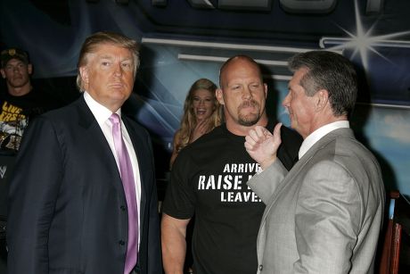 Donald Trump Stone Cold Steve Austin Editorial Stock Photo - Stock ...