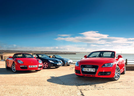 Road Test - Audi TT vs Porsche Boxter vs Nissan 350Z vs Mercedes SLK350 ...