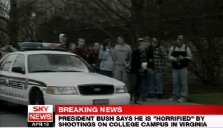 Virginia Tech college shooting in Virginia, America - 16 Apr 2007 Stock ...