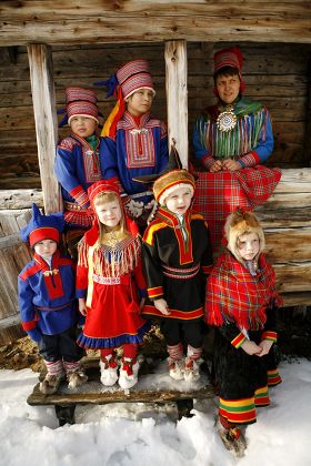 Sami People Inari Finnish Lapland Editorial Stock Photo - Stock Image ...