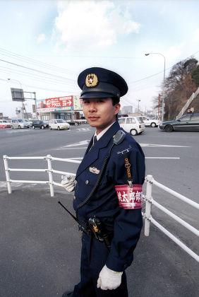 Traffic Cop Member Oita Police Kyushu Editorial Stock Photo - Stock ...