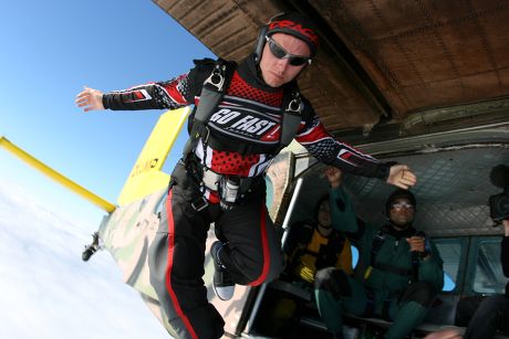 Michael Holmes Parachute Opens Editorial Stock Photo - Stock Image ...