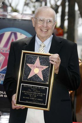 Stu Nahan receiving star on the Hollywood Walk of Fame, Los Angeles ...