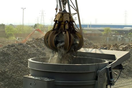 Molten Steel Made Scrap Ladle Before Editorial Stock Photo - Stock ...